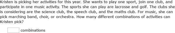 IXL - Combinations (Primary 3 maths practice)