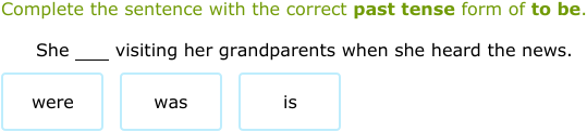 IXL - To be: use the correct form (Primary 3 English language practice)