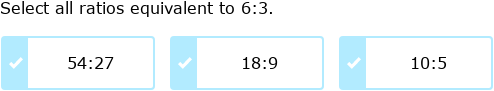 IXL - Identify equivalent ratios (Primary 6 maths practice)