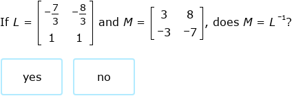IXL - Identify inverse matrices (Higher 2 maths practice)