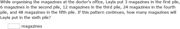 IXL - Number sequences: word problems (Secondary 2 maths practice)