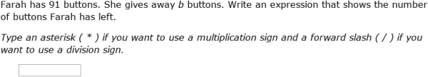 IXL - Write variable expressions: word problems (Primary 6 maths practice)