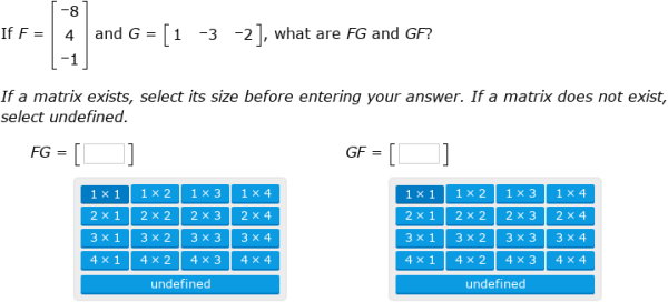 IXL - Simplify matrix expressions (Higher 1 maths practice)