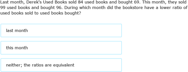 IXL - Compare ratios: word problems (Secondary 2 maths practice)