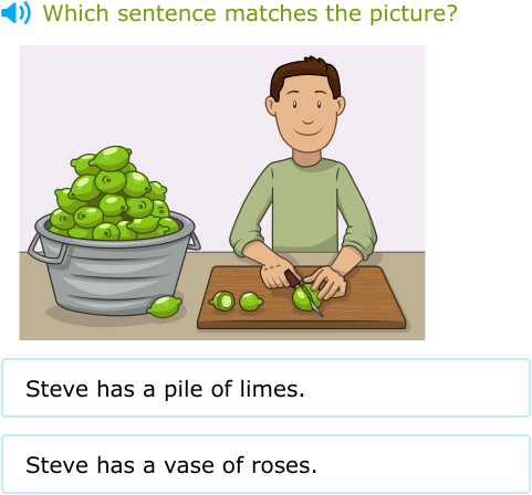 IXL - Choose the silent e sentence that matches the picture (Primary 1 ...