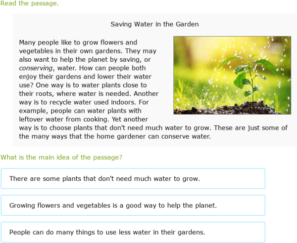 IXL - Determine the main idea of a passage (Primary 3 English language ...