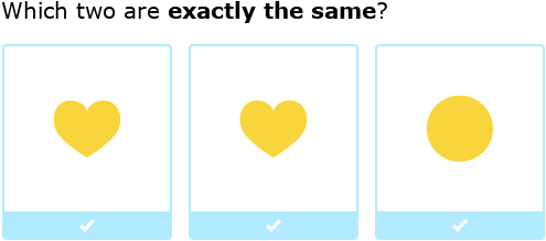 IXL - Same (Kindergarten 1 maths practice)