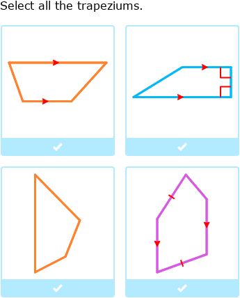 IXL - Identify trapeziums (Secondary 2 maths practice)