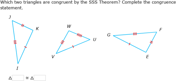 IXL - SSS and SAS Theorems (Secondary 4 maths practice)