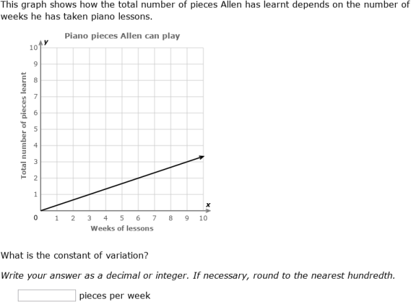 IXL - Find the constant of variation (Secondary 3 maths practice)