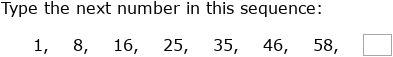 IXL - Complete an increasing number sequence (Primary 5 maths practice)