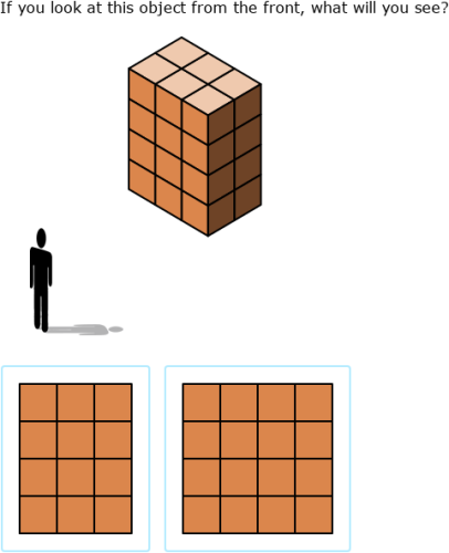 IXL - Front, side and top view (Primary 6 maths practice)