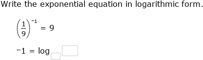 IXL - Convert between exponential and logarithmic form: rational bases ...