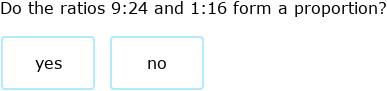 IXL - Do the ratios form a proportion? (Secondary 2 maths practice)