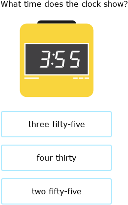 IXL - Match digital clocks and times (Primary 2 maths practice)