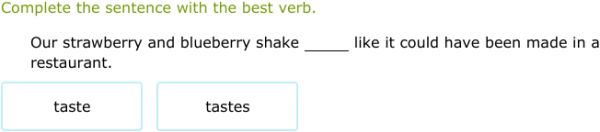 IXL - Use the correct verb – with compound subjects (Secondary 2 ...