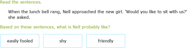 IXL - Use actions and dialogue to understand characters (Primary 4 ...