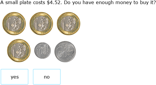 IXL - Purchases - do you have enough money - up to $5 (Primary 2 maths ...