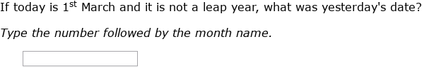 IXL - Number of days in each month (Primary 2 maths practice)