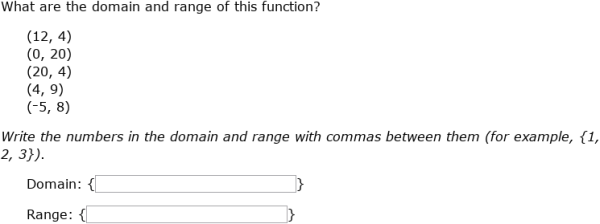 IXL - Domain and range (Higher 1 maths practice)