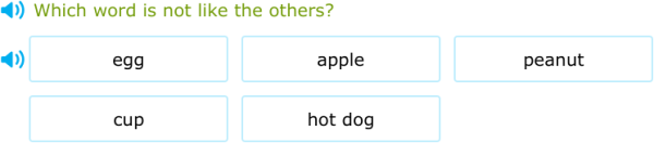 IXL - Which word is not like the others? (Primary 1 English language ...