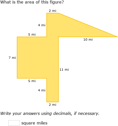 IXL - Area of composite figures (Secondary 4 maths practice)