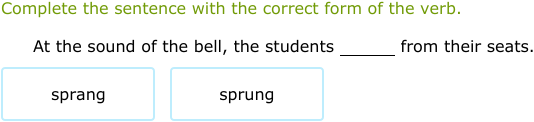 IXL - Choose between the past tense and past participle (Primary 4 ...