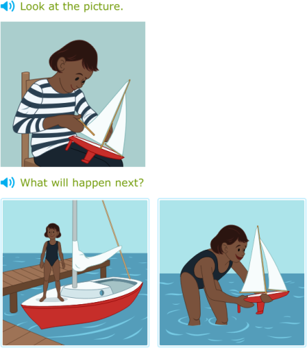IXL - What will happen next? (Kindergarten 1 English language practice)