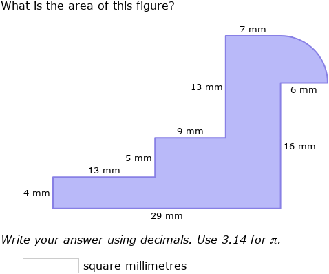 IXL - Area of composite figures with triangles, semicircles and quarter circles (Secondary 2 ...