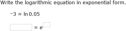 IXL - Convert between natural exponential and logarithmic form (Higher ...