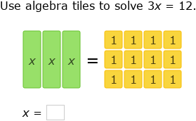 IXL - Model and solve equations using algebra tiles (Secondary 2 maths practice)