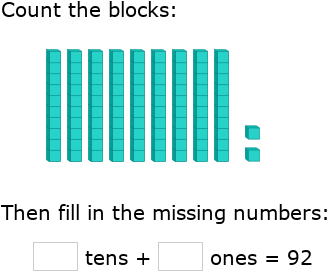 IXL - Counting tens and ones - up to 99 (Primary 1 maths practice)