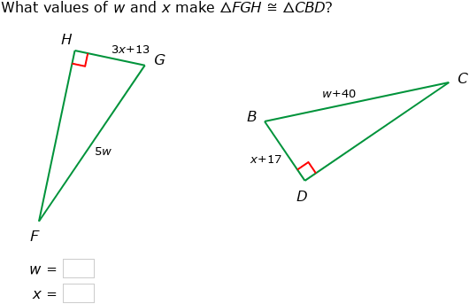 IXL - Hypotenuse-Leg Theorem (Secondary 4 maths practice)