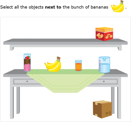 IXL - Beside and next to (Kindergarten 2 maths practice)