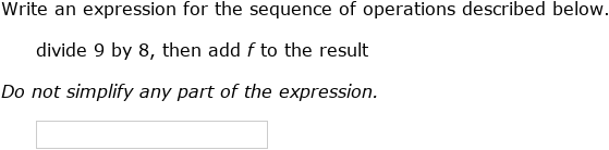IXL - Write variable expressions (Secondary 2 maths practice)