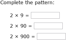 IXL - Multiplication patterns over increasing place values (Primary 4 maths practice)