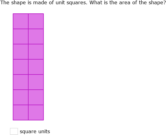 IXL - Area (Primary 2 maths practice)