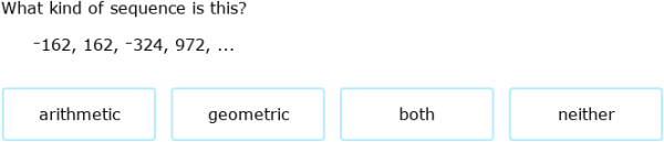 IXL - Identify arithmetic and geometric sequences (Secondary 4 maths ...