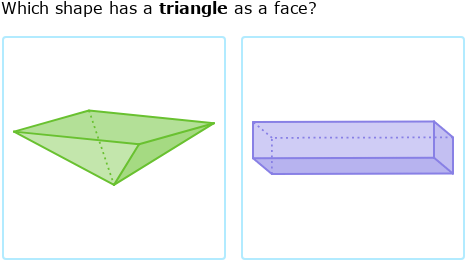 IXL - Identify faces of three-dimensional shapes (Primary 3 maths practice)