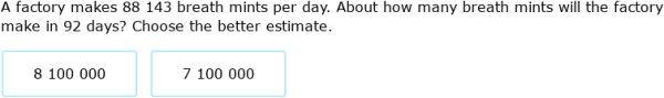 IXL - Estimate to solve word problems (Primary 6 maths practice)