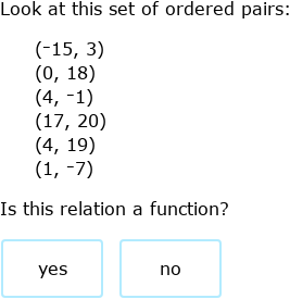 IXL - Identify functions (Secondary 2 maths practice)