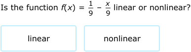 IXL - Identify linear functions (Secondary 4 maths practice)