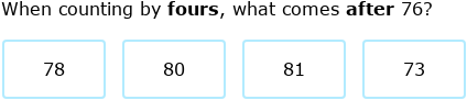 IXL - Counting patterns - up to 100 (Primary 2 maths practice)