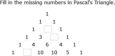 IXL - Pascal's triangle (Higher 1 maths practice)