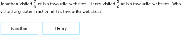 IXL - Compare fractions: word problems (Primary 6 maths practice)