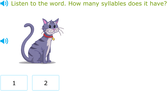 IXL - How many syllables does the word have? (Primary 1 English ...