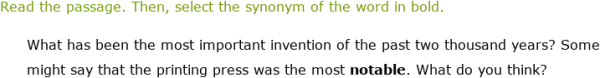 IXL - Determine the meaning of words using synonyms in context (Primary ...