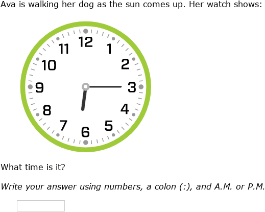 IXL - A.M. or P.M. (Primary 2 maths practice)