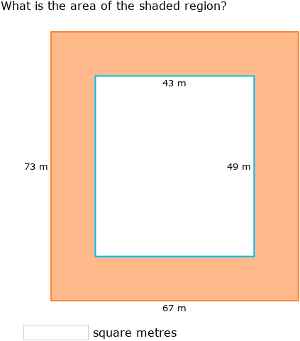 IXL - Area between two rectangles (Primary 6 maths practice)