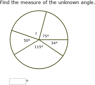 IXL - Central angles of circles (Secondary 1 maths practice)